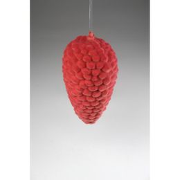 AM Design Weihnachtsfigur &raquo;Zapfen mit samtweichem Flock&laquo; pink