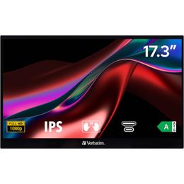 Verbatim Portabler Monitor &raquo;49593 PMT-17&laquo; 44 cm/17 &prime;&prime; 1920 x 1080 px Full HD 6 Reaktionszeit 60 Hz schwarz
