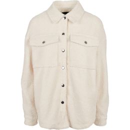 Urban Classics Langarmhemd &raquo;Damen Ladies Sherpa Overshirt&laquo; 1 Stk. whitesand 5XL - US-Gr&ouml;&szlig;en US-Gr&ouml;&szlig;en 5XL Langarmhemden f&uuml;r vielseitige...