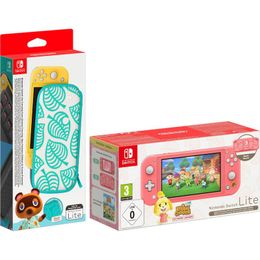 NINTENDO SWITCH Konsolen-Set »Lite Animal Crossing: New Horizons Isabelle Aloha Edition« 32 GB koralle