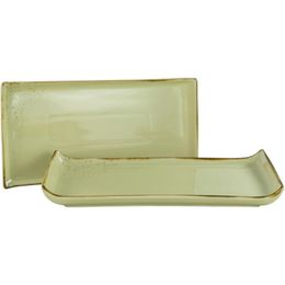 Creatable Servierplatte &raquo;Nature Collection&laquo; Servier Set, 33x16, 5 cm hellgrau