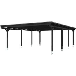 Skan Holz SKANHOLZ Doppelcarport &raquo;Emsland&laquo; Massivholz 550 cm Anthrazit Anthrazit