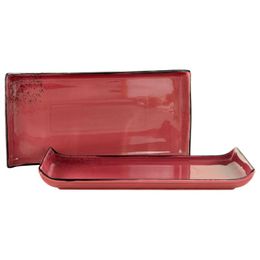 Creatable Servierplatte &raquo;Nature Collection&laquo; Servier Set, 33x16, 5 cm beere