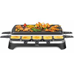 Tefal Raclette &raquo;Ambiance, inkl. Tischgrill-Funktion, abnehmbares Kabel&laquo; 10 Stk. Raclettepf&auml;nnchen 1.350 W sp&uuml;lmaschinengeeignete Platte, RE4588 grau