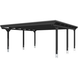 Skan Holz SKANHOLZ Doppelcarport &raquo;Emsland&laquo; Massivholz 550 cm Anthrazit Anthrazit