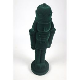 AM Design Weihnachtsfigur &raquo;Nussknacker mit samtweichem Flock&laquo; gr&uuml;n