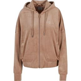 Karl Kani Allwetterjacke &raquo;KKWQ32020DSND Chest Signature Nicki Jacket&laquo; 1 Stk. tlg. mit Kapuze dark sand XS XS Relaxed fit, regul&auml;re L&auml;nge f&uuml;r...