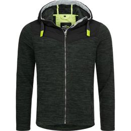 Lpo Herren LPO Fleecejacke &raquo;ELKFORD URBAN MEN&laquo; weiche Fleecejacke in traditioneller Optik gr&uuml;n XXL