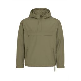 Brandit Anorak »Herren Fleece Pull Over Windbreaker« 1 Stk. tlg. mit Kapuze olive 4XL 4XL Windbreaker für Schutz vor Wind und Wetter