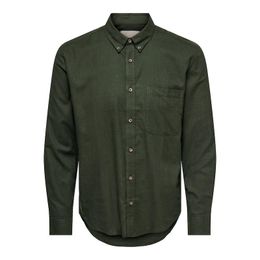 Only & Sons Only & Sons Herren ONLY & SONS Langarmhemd &raquo;ONSJUPITER REG FIT LS SHIRT NOOS&laquo; mit Button Down Kragen XXL, N-Gr