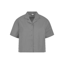 Urban Classics Langarmhemd &raquo;Damen Ladies Seersucker Shirt&laquo; Schwarz L - US-Gr&ouml;&szlig;en US-Gr&ouml;&szlig;en L Elegante Blusen f&uuml;r Business und Freizeit