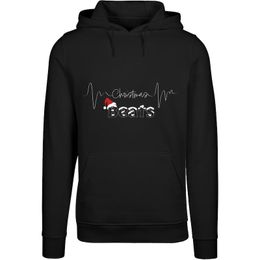 Merchcode Kapuzensweatshirt &raquo;Herren Christmas beats Heavy Hoody&laquo;, 1 Stk. black XXL XXL Hoodies mit Kapuze und bequemer K&auml;ngurutasche