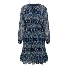 Only Damen Only Minikleid &raquo;ONLVIVA LIFE L/S LAYER DRESS PTM&laquo; Sommerkleid blau S (36), N-Gr
