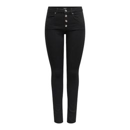 Only Skinny-fit-Jeans »ONLRAIN HW SK VIS BUTTON PUSH UP DNM PIM« black M (38) - Länge 32 Länge 32 M (38) Jeans von Only