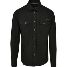 Brandit Langarmhemd »Herren Slim Worker Shirt« 1 Stk. Schwarz 6XL - US-Größen US-Größen 6XL Langarmhemden für vielseitige Outfit-Optionen