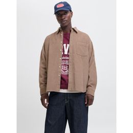Jack & Jones Jack & Jones Damen Langarmhemd &raquo;JORINWOOD OVERSIZED CORD SHIRT LS&laquo; grau S, N-Gr
