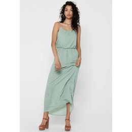 Only Maxikleid »ONLWINNER S/L MAXI DRESS NOOS PTM« Sommerkleid chinois green aop karo dot 42 (XL) - N-Gr N-Gr 42 (XL) Pflegeleichtes und...