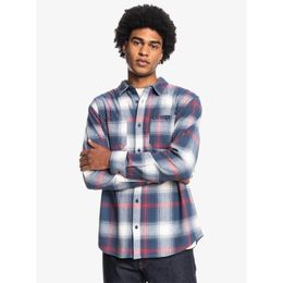 Quiksilver Flanellhemd »Causey Stretch« Insignia Blue Sandstell S - US-Größen US-Größen S Stoff: Baumwoll-Elasthan-Mischgewebe aus...