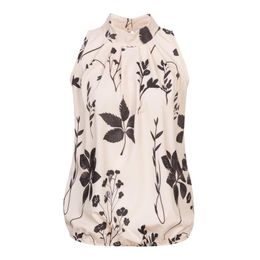 CLOUD 5IVE Klassische Bluse »Blouse with all over floral print« beige/black M M Regular-fit-Schnitt, normale Länge, schmeichelhafte Silhouette und...