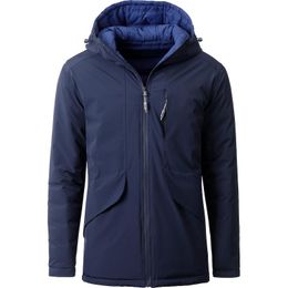 LPO Winterjacke &raquo;FENNO MN&laquo; Jacke wendbar und Taschen mit Magnetverschlu&szlig; navy XL XL funktionelle Wendejacke mit regulierbarer Kapuze