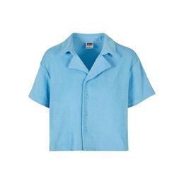 Urban Classics Langarmhemd &raquo;Damen Ladies Towel Resort Shirt&laquo; balticblue XS - US-Gr&ouml;&szlig;en US-Gr&ouml;&szlig;en XS Kurz&auml;rmelige Hemden f&uuml;r Freizeit und B&uuml;ro