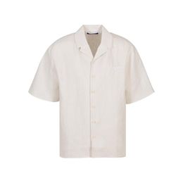 PEQUS Langarmhemd »Chest Logo Linen Shirt« 1 Stk. white sand XL - US-Größen US-Größen XL Vielseitige T-Shirts für jeden Anlass
