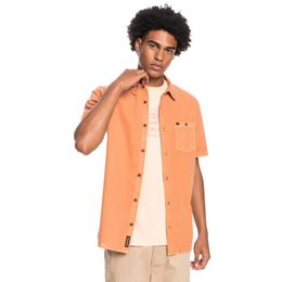 Quiksilver Kurzarmhemd &raquo;Bolam&laquo; Burnt Ochre M - US-Gr&ouml;&szlig;en US-Gr&ouml;&szlig;en M Stoff: Baumwollstoff