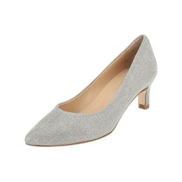 Peter Kaiser Damen Pumps &raquo; Pumps Leder/Textil&laquo; silber 35,5