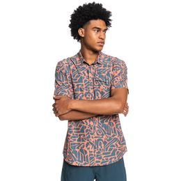 Quiksilver Kurzarmhemd &raquo;Doldrums&laquo; Aragon Abstract Logo XL - US-Gr&ouml;&szlig;en US-Gr&ouml;&szlig;en XL Stoff: Recyceltes...