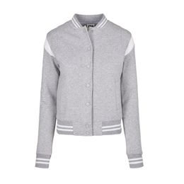 Urban Classics Damen Urban Classics Collegejacke &raquo; Damen Ladies Organic Inset College Sweat Jacket&laquo; 1 Stk. tlg. ohne Kapuze XL
