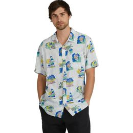 Quiksilver Kurzarmhemd »Island Pulse« Snow White Island Pulse M - US-Größen US-Größen M Stoff: Viskose-Stoff