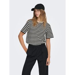 Only Damen Only Kurzarmshirt &raquo;ONLLIVINA S/S STRIPE TEE JRS NOOS&laquo; schwarz-wei&szlig; S