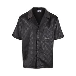 Karl Kani Langarmhemd &raquo;Signature Aop Resort Shirt&laquo; 1 Stk. Schwarz L - US-Gr&ouml;&szlig;en US-Gr&ouml;&szlig;en L Elegante Blusen fuer Business und Freizeit