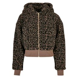 Urban Classics Damen Urban Classics Allwetterjacke &raquo; Damen Ladies Short Oversized AOP Sherpa Jacket&laquo; 1 Stk. tlg. mit Kapuze M