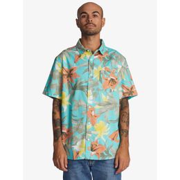 Quiksilver Kurzarmhemd »Garden Path« Angel Blue Garden Path XXL - US-Größen US-Größen XXL Stoff: Baumwollstoff [115 g/m2]