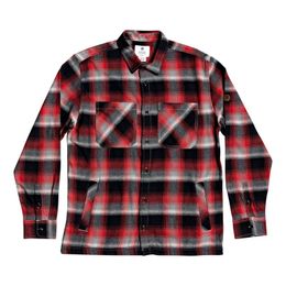 DC Shoes Langarmhemd »Norris Shacket« Racing Red S - US-Größen US-Größen S Stoff: leichter Flanellstoff aus reiner...