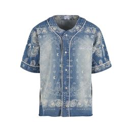 Karl Kani Langarmhemd &raquo;Kani Paisley Denim Baseball Shirt&laquo; 1 Stk. blau S - US-Gr&ouml;&szlig;en US-Gr&ouml;&szlig;en S Vielseitige T-Shirts fuer jeden Anlass