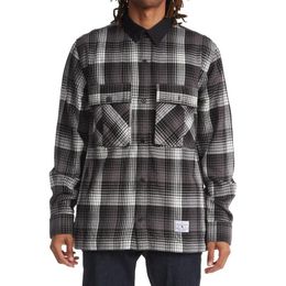 DC Shoes Langarmhemd &raquo;DC Goon Shacket&laquo; Castlerock Plaid L - US-Gr&ouml;&szlig;en US-Gr&ouml;&szlig;en L Stoff: Flanellstoff aus reiner Baumwolle...