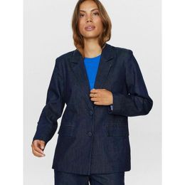 Nümph NÜMPH Blusenblazer »Blazer NUALETTA« Dark Blue Denim 38 38 Moderne Blazer mit elegantem Schnitt für Business und Freizeit