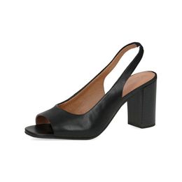 Caprice Peeptoepumps »Pumps Leder« Schwarz 41 41 Verschluss: Schlupfschuh