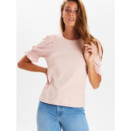 N&uuml;mph N&Uuml;MPH Kurzarmhemd &raquo;T-Shirt NUCHANAH&laquo; light pink M - Normalgr&ouml;&szlig;en Normalgr&ouml;&szlig;en M Bequeme und stilvolle T-Shirts f&uuml;r jeden Tag