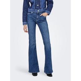 Only Bootcut-Jeans &raquo;ONLCHERYL MW RETRO FLARED CUTLINE DNM FG&laquo; Medium Blue Denim 28 - L&auml;nge 32 L&auml;nge 32 28 Normale Leibh&ouml;he sorgt f&uuml;r bequemen Sitz...