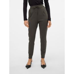 V&eacute;ro Moda Vero Moda Damen &raquo;VMEVA MR LOOSE STRING PANT GA NOOS&laquo; hinten mit elastischem B&uuml;ndchen grau L (40), L&auml;nge 30
