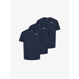 Kappa Kurzarmhemd »T-shirt 3er-Pack Logo Cafers« Blue Marine XXL - Normalgrößen Normalgrößen XXL Dynamische Designs mit markantem Logo