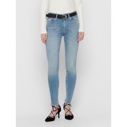 Only Ankle-Jeans &raquo;ONLBLUSH MID SK AK RAW REA1467&laquo; light blue denim XL (42) - L&auml;nge 34 L&auml;nge 34 XL (42) Skinny Fit Ankle-Jeans mit Mid Rise: modisch...