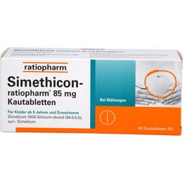SIMETHICON-ratiopharm 85 mg Kautabletten 50 St