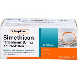 SIMETHICON-ratiopharm 85 mg Kautabletten 100 St