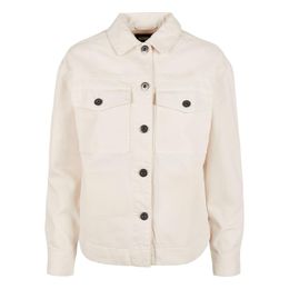 Urban Classics Allwetterjacke »Damen Ladies Oversized Shirt Jacket« 1 Stk. tlg. ohne Kapuze whitesand S S Leichte Jacken für den Übergang oder Reisen