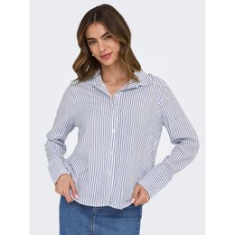 Only Hemdbluse &raquo;ONLBERIT LIFE L/S SHIRT WVN&laquo; Cloud Dancer Stripes:ANNI BLUE STRIPE S S Klassische Hemdbluse von Only