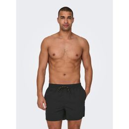 Only & Sons Only & Sons Herren ONLY & SONS Badeshorts &raquo;ONSTED LIFE SWIM SHORT GW 1832&laquo; schwarz M, N-Gr